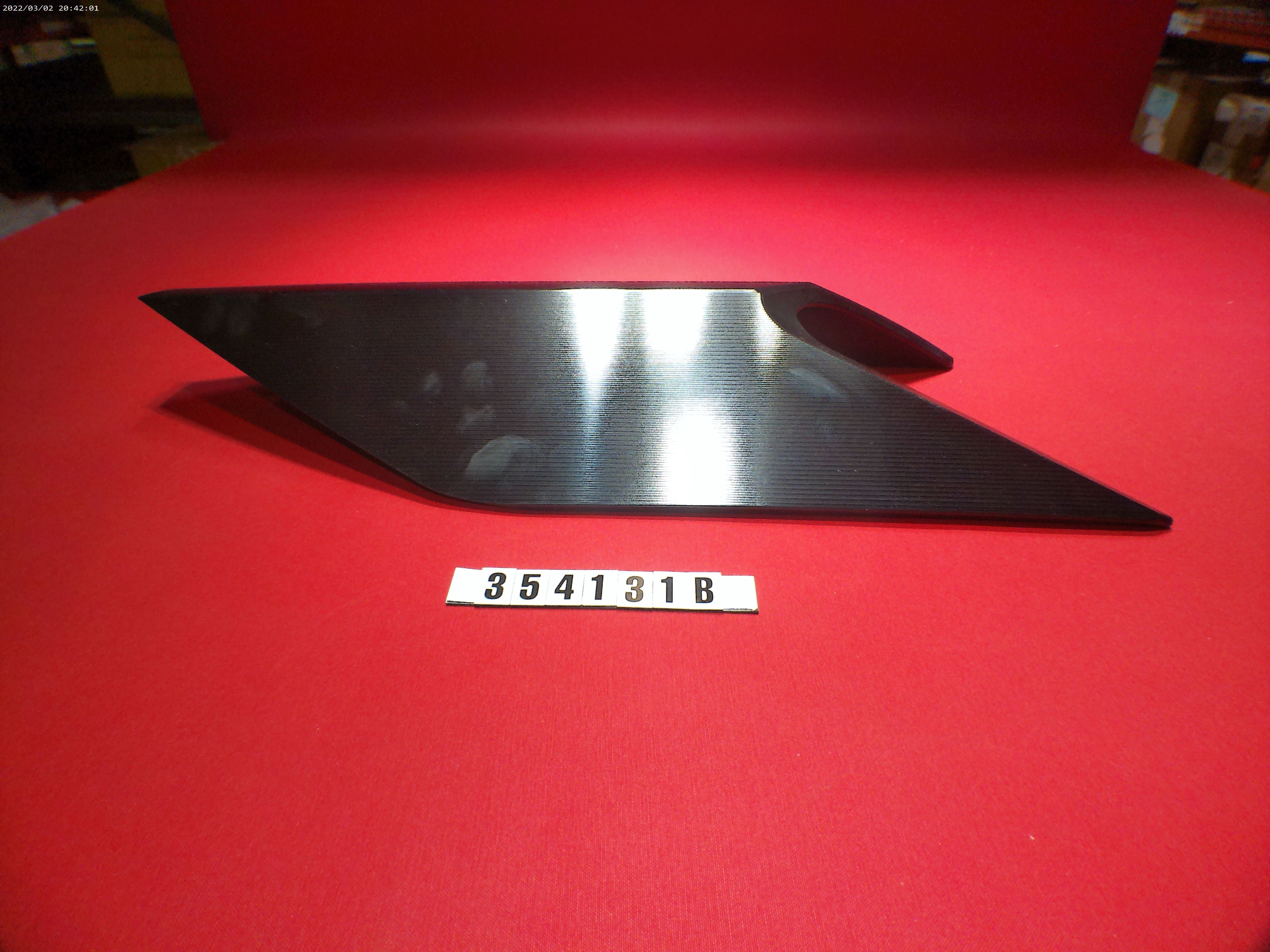 COVER-INTAKE VENT STBD PLATE REV B BLACK ANODIZED XT'S