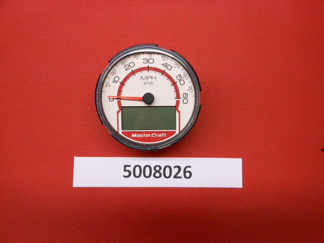 MasterCraft 5008026 GAUGE-SPEEDO 5" WHITE M3 DIG
