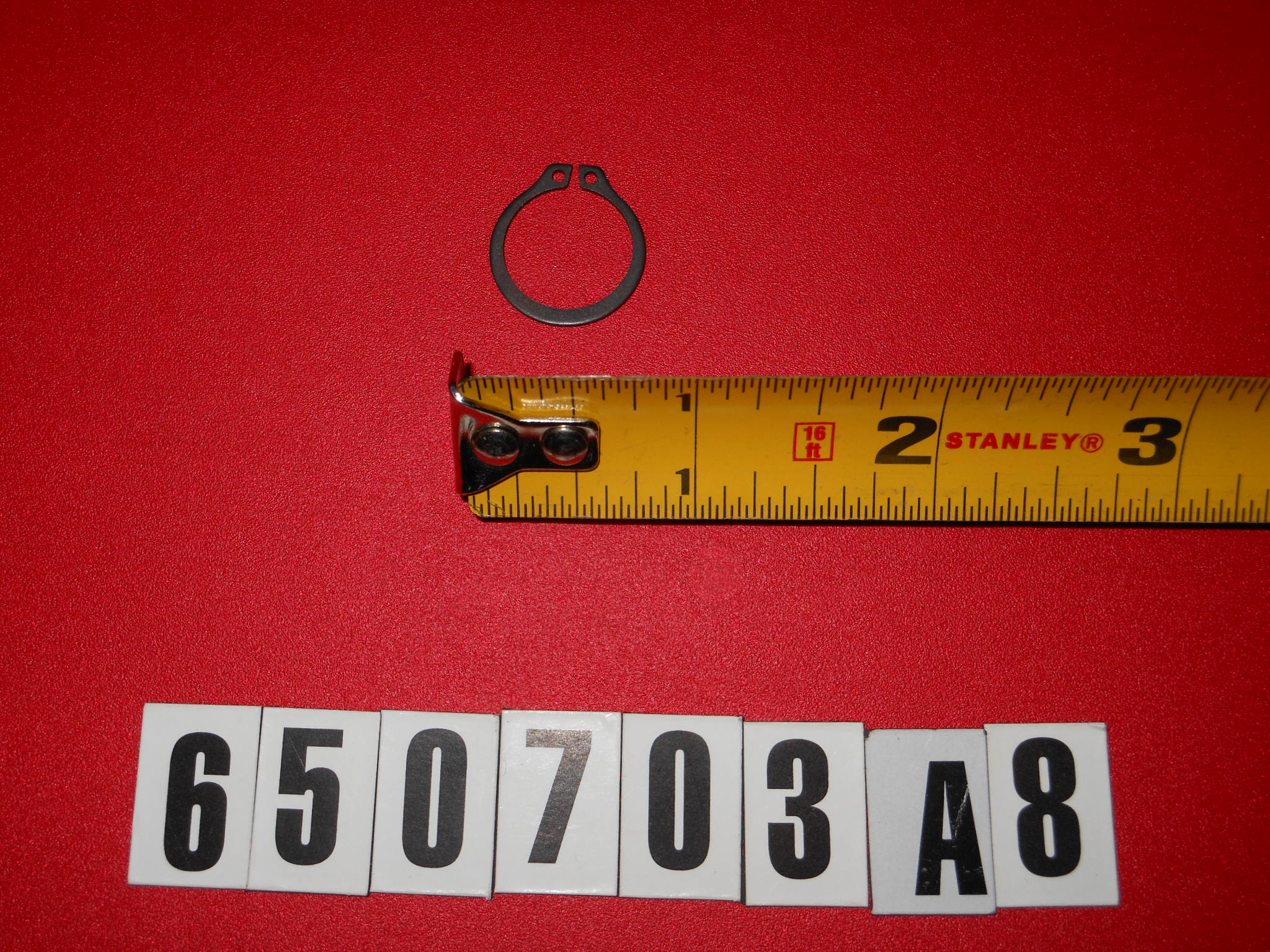 "ACTUATOR RETAINER RING SNAP 5/8"" DIA. SHAFT 16,500LB"